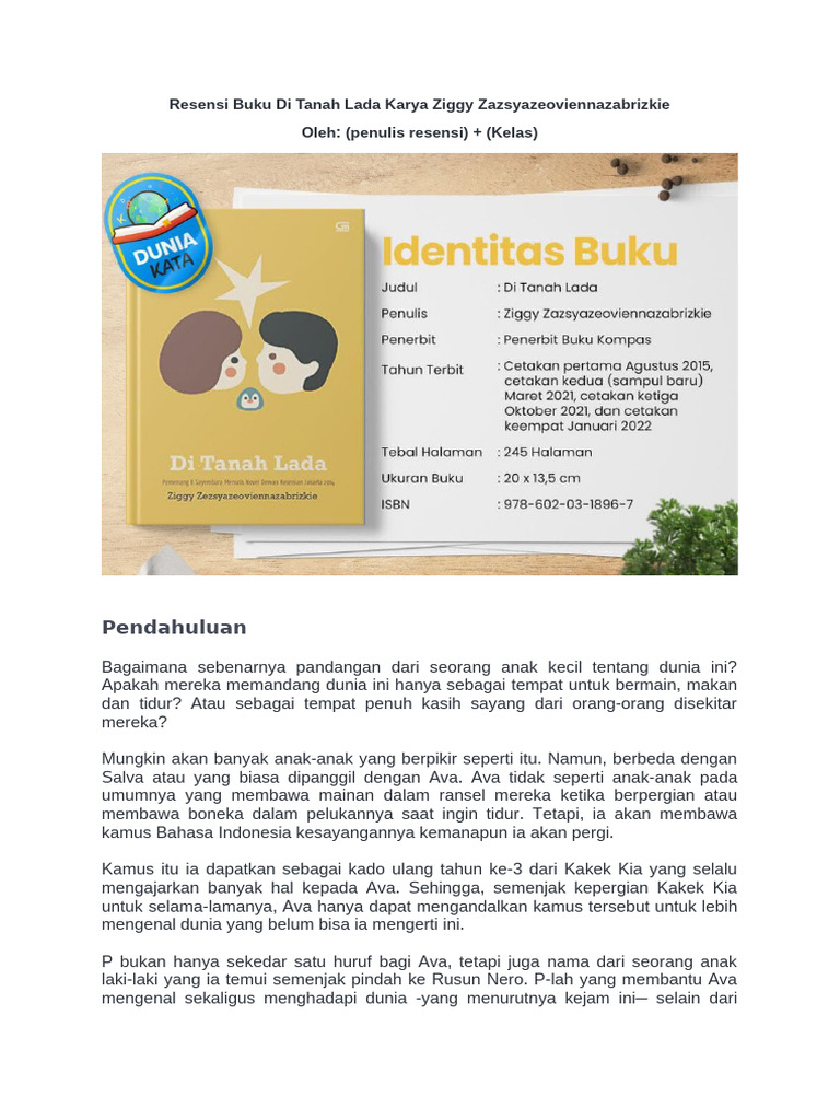 Contoh Resensi Buku | PDF