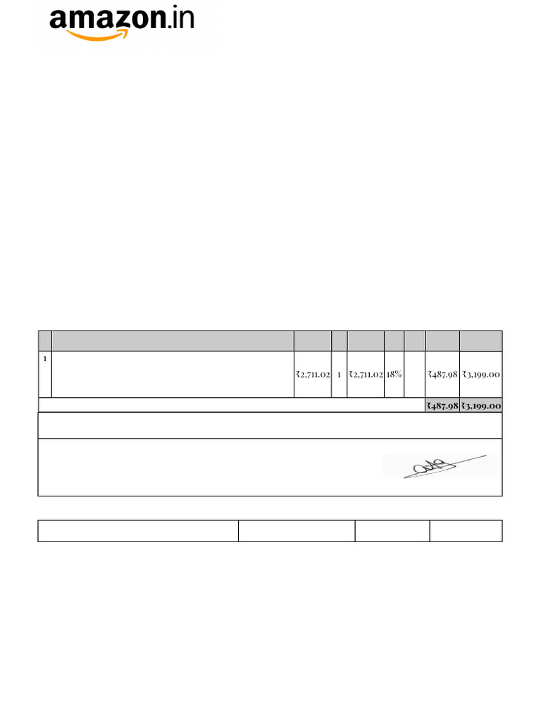 Amazon Invoice for Suitcase Purchase | PDF | Invoice | Trade