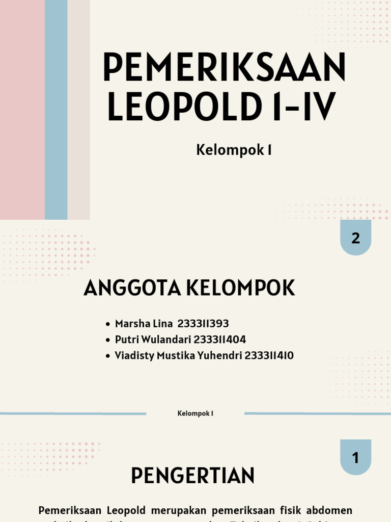 Pemeriksaan Leopold pada Ibu Hamil | PDF