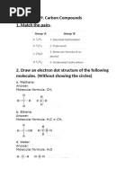 Carbon and Its Compounds PYQs | PDF | Ion | Chemical Bond