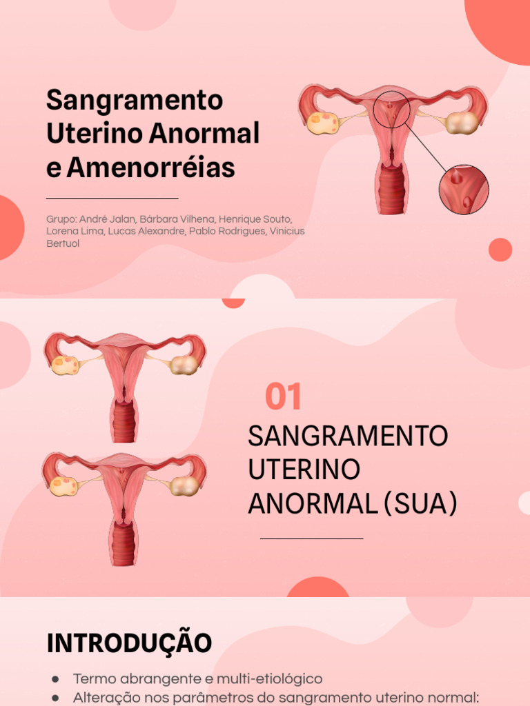 Sangramento Uterino Anormal | PDF | Especialidades médicas | Medicina ...