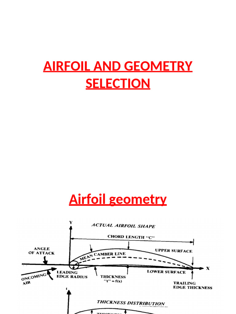 airfoil selection | PDF | Airfoil | Monoplane