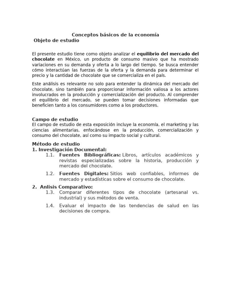 Conceptos Básicos de La Economía | PDF | Mercado (economía) | Demanda
