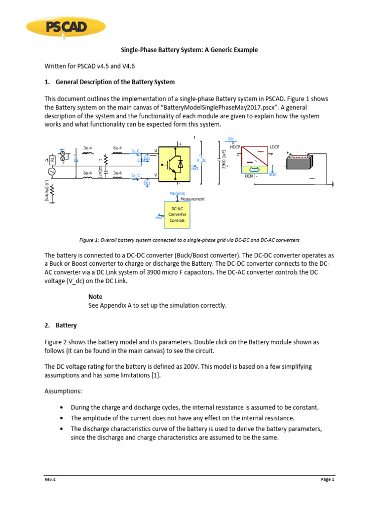 Single Phase Generic Battery System | PDF | Power Inverter | Battery ...