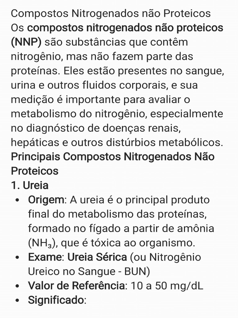 Compostos Nitrogenados | PDF