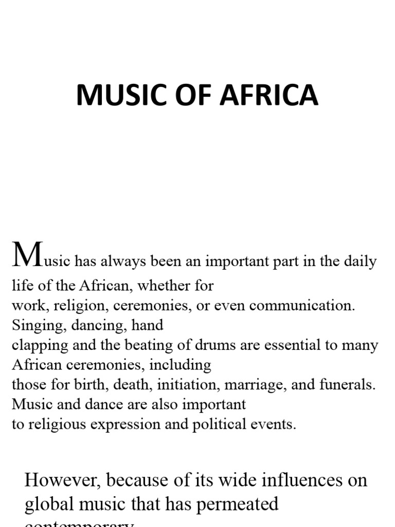 Exploring African Music and Its Influence | PDF | Reggae | Jazz