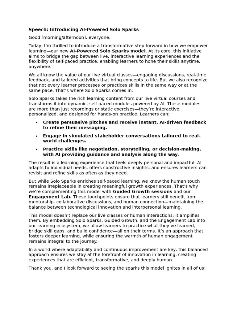 APT Model Speech | PDF | Learning | Artificial Intelligence