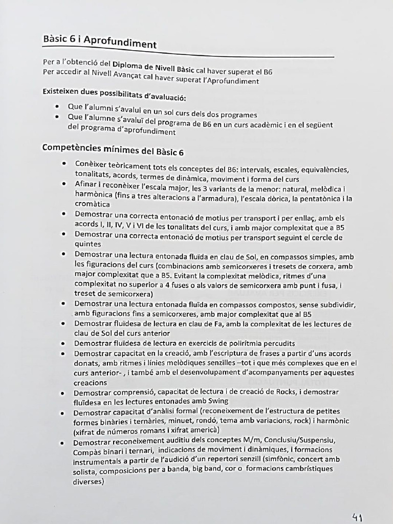 COMPETÈNCIES Bàsic 6 | PDF