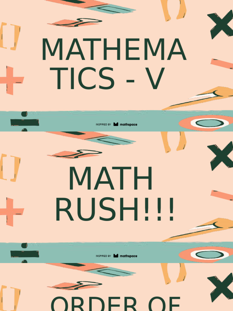 Beige, Sienna and Turqouise Handdrawn Illustrative Order of Operations ...