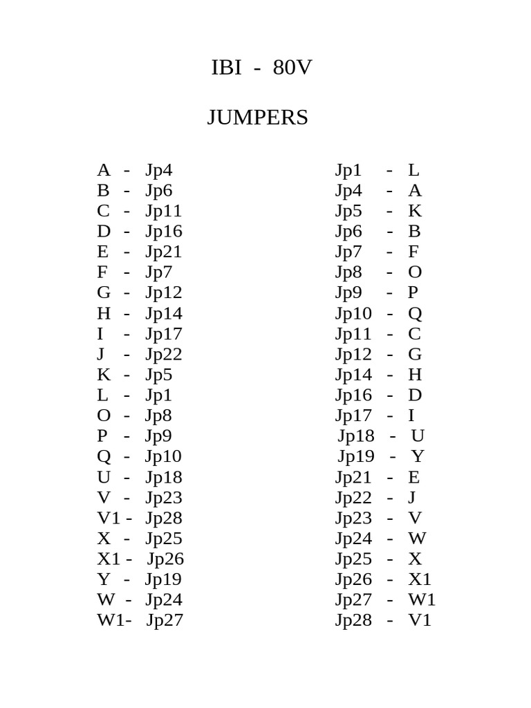 Jumpers Do Ibi 80v | PDF