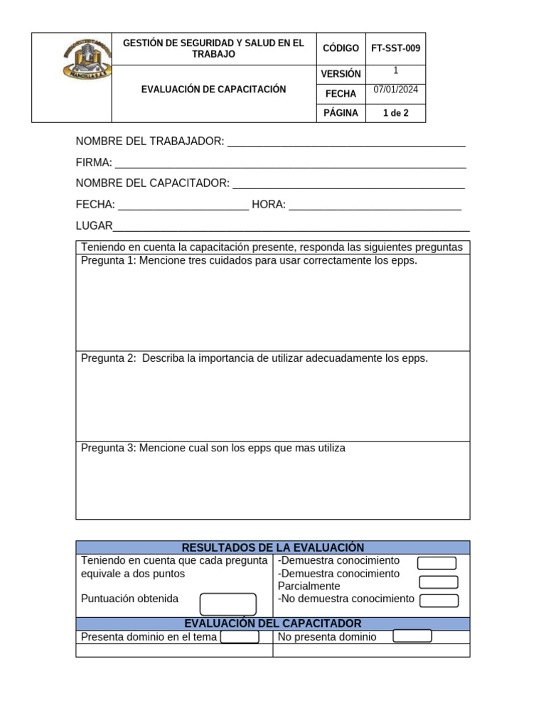 EVALUACION Epps | PDF