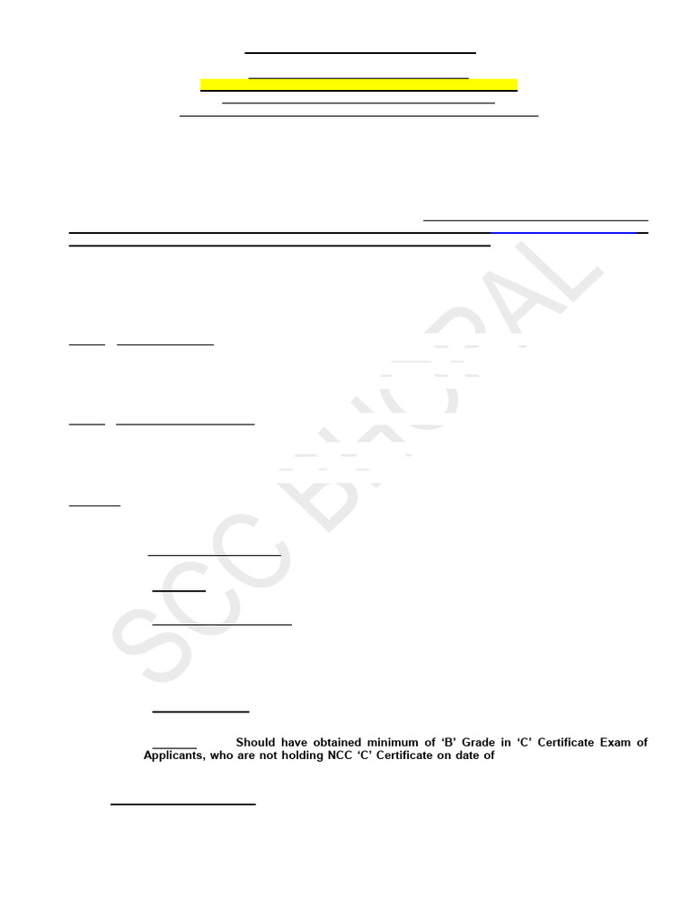 CALL_UP_LETTER_SCC_BHOPAL_FOR_SSC_NCC(WOMEN)_55_COURSE | PDF | Identity ...