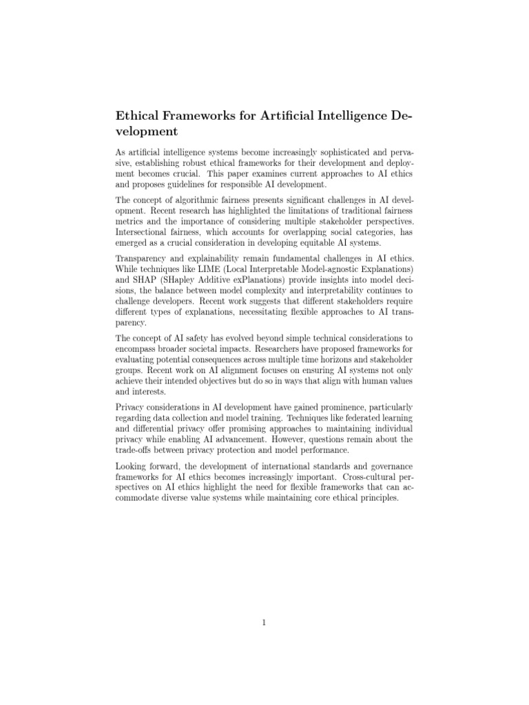 Ai Ethics Research | PDF