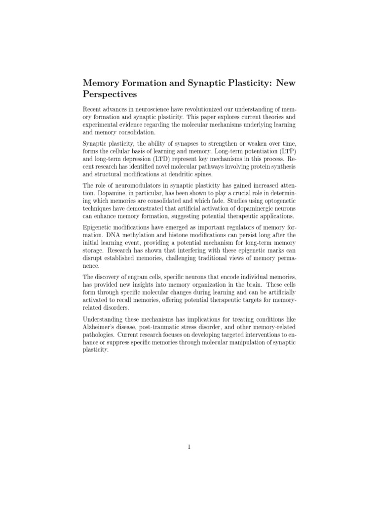 Neuroscience Research | PDF