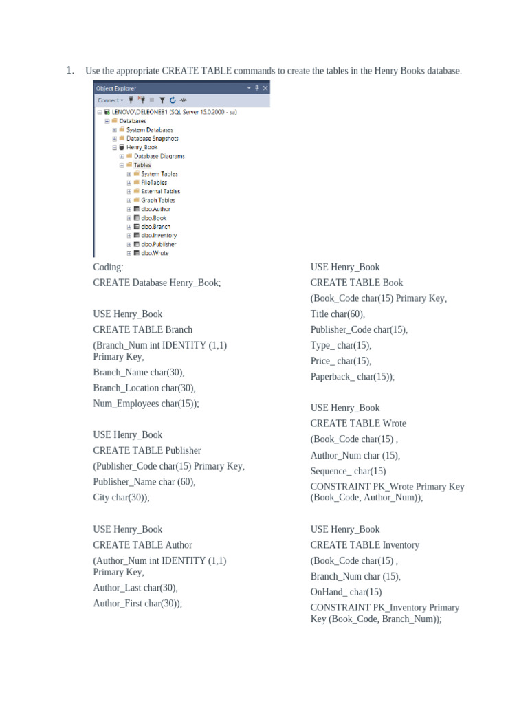 De Leon - SQL Case Study 3.1 | PDF | Data Management