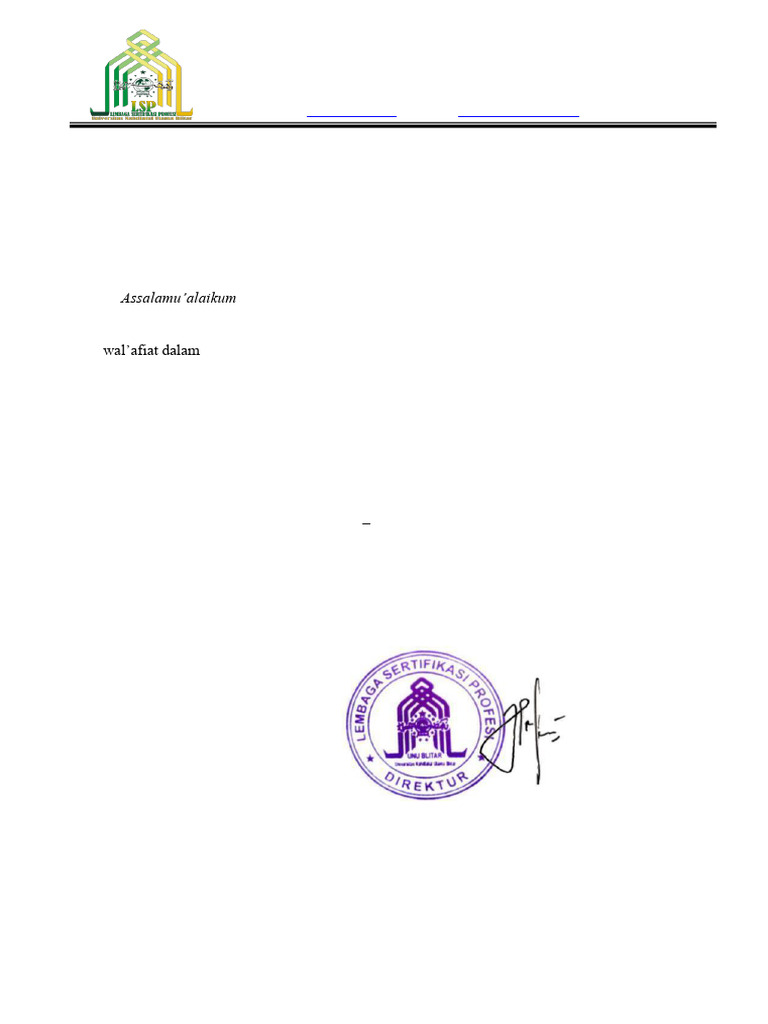 004 Surat Pemberitahuan Jadwal Pelaksanaan LSP Gel 1 2025 | PDF