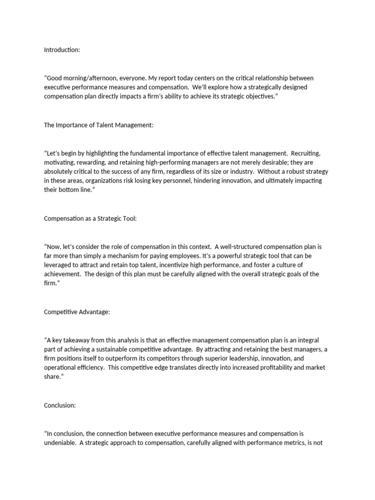 STRAT REPORT | PDF | Incentive | Stocks