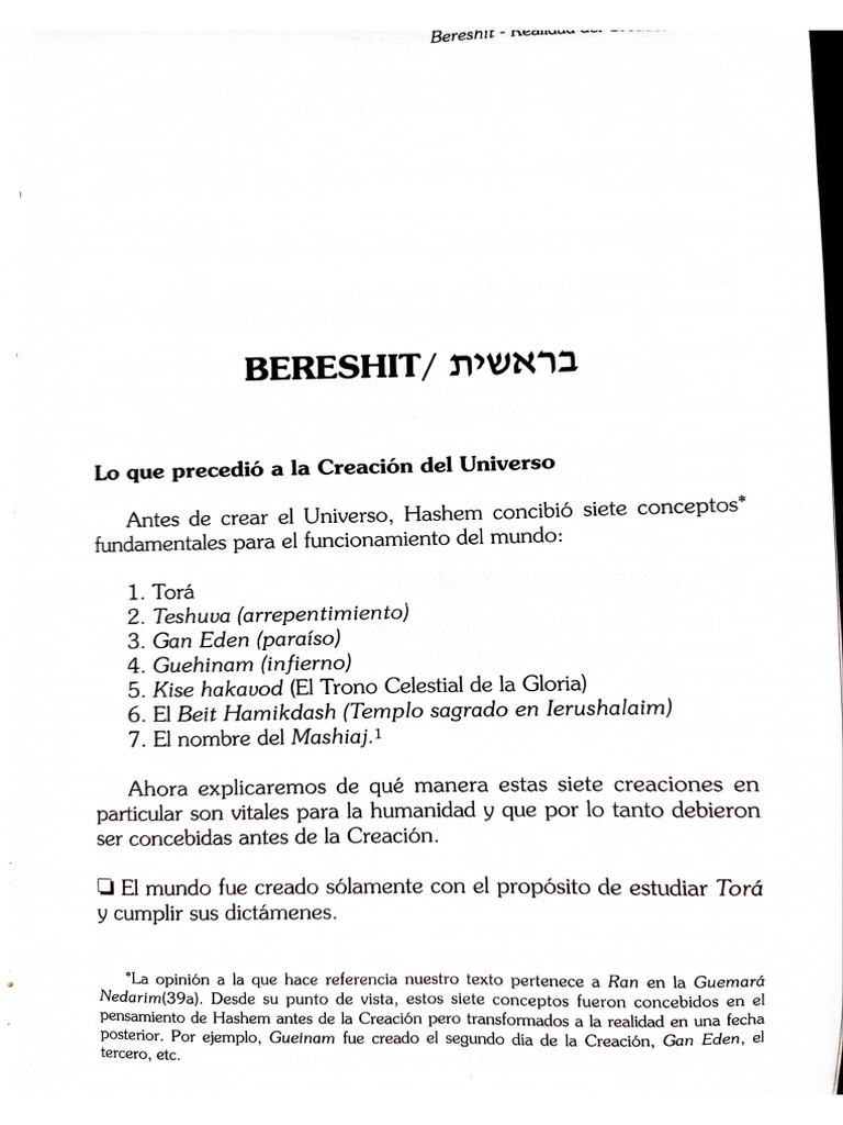 Parashá Bereshit - Midrashim MV | PDF