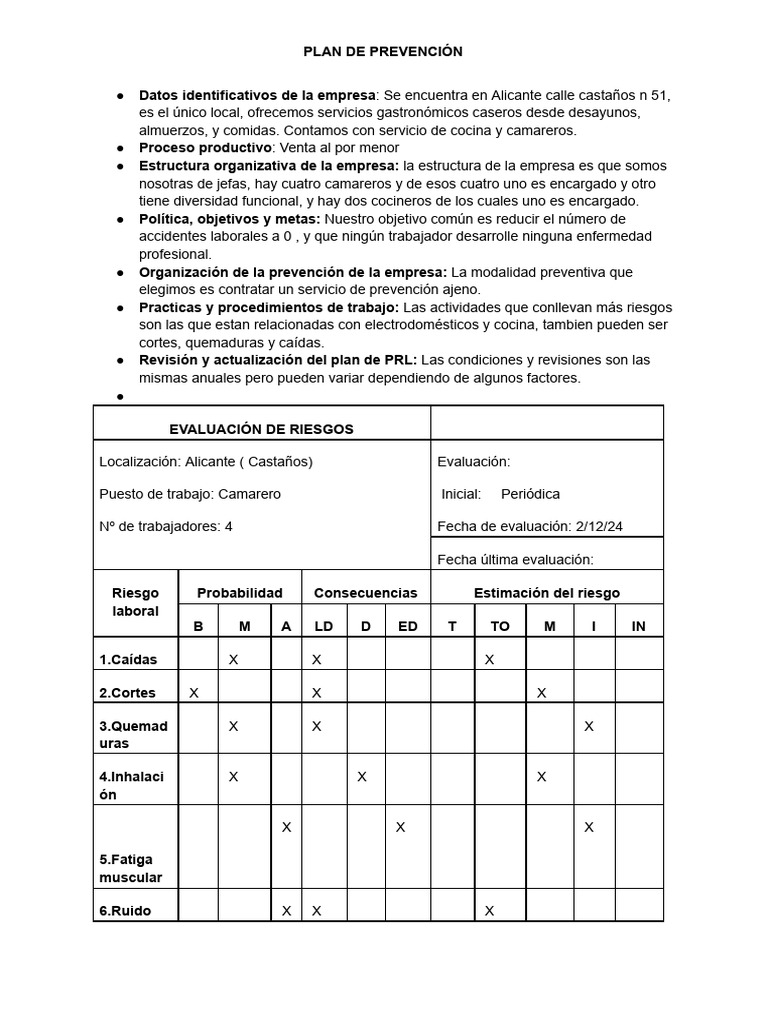 Medidas de Prevención IPE | PDF | Business