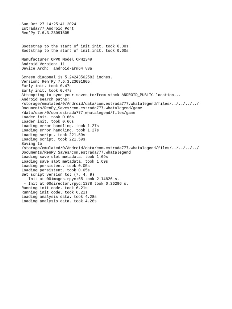 Ren'Py Sync for What a Legend Game | PDF