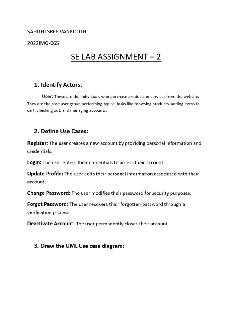SE LAB 2 | PDF