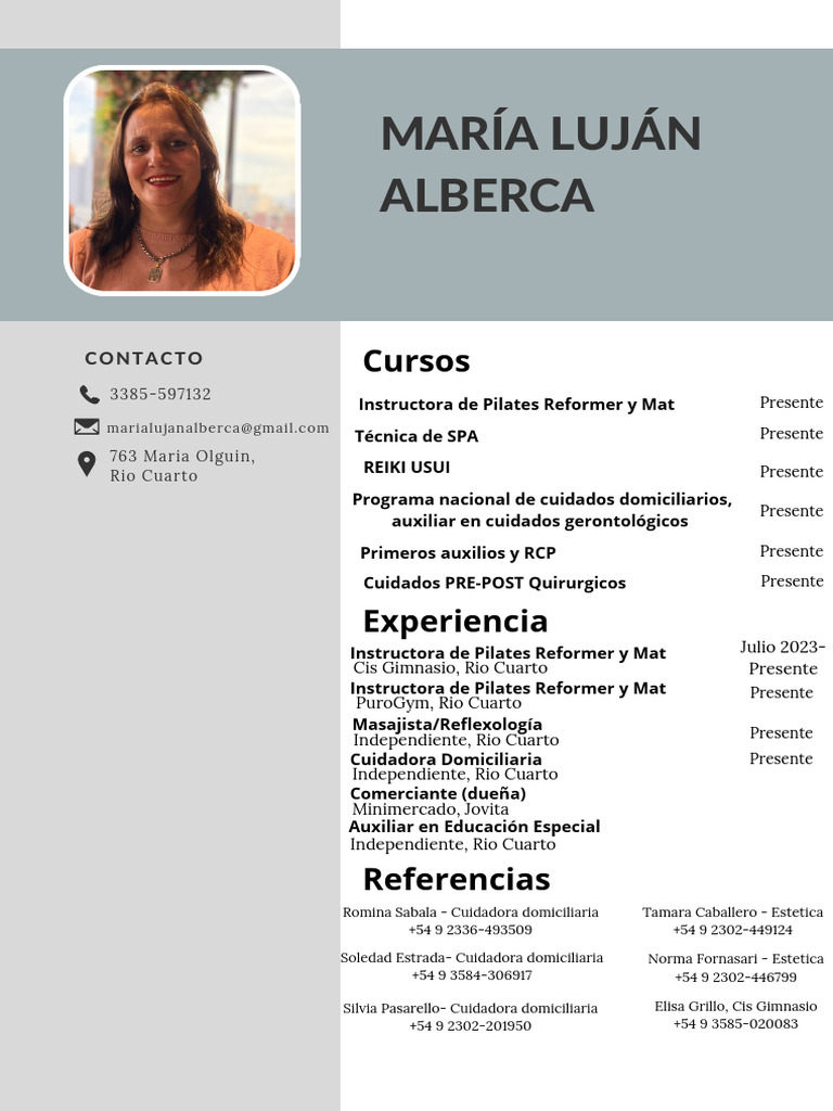 Curriculum Vitae Maria Lujan | PDF