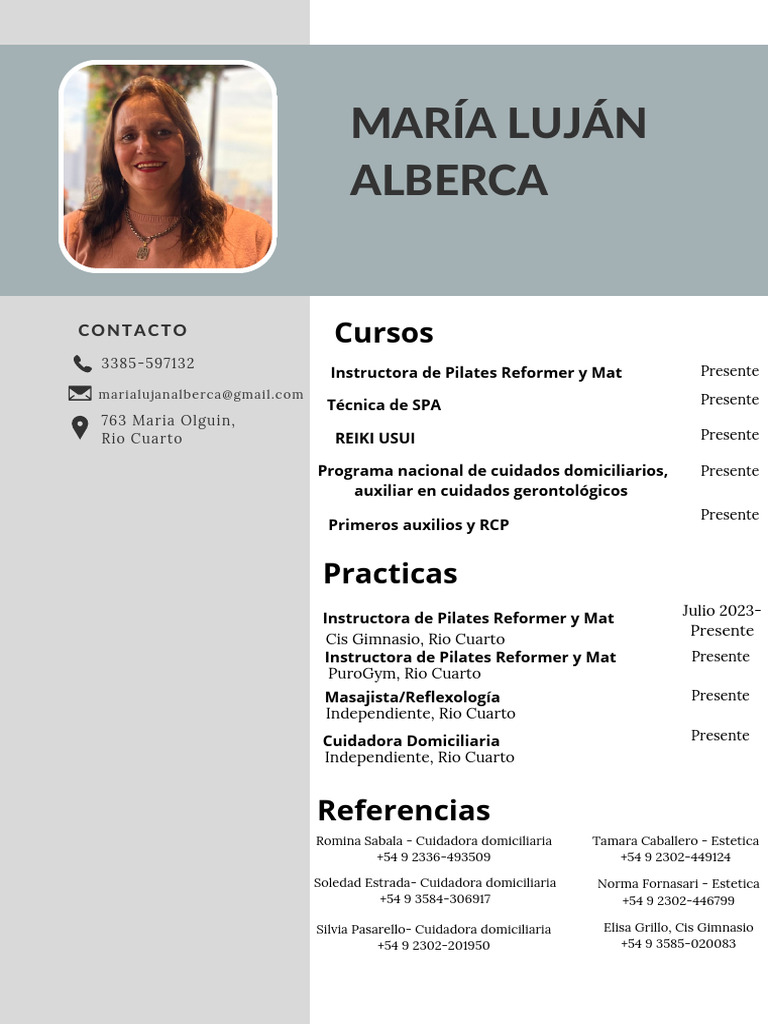 CV Maria Lujan | PDF