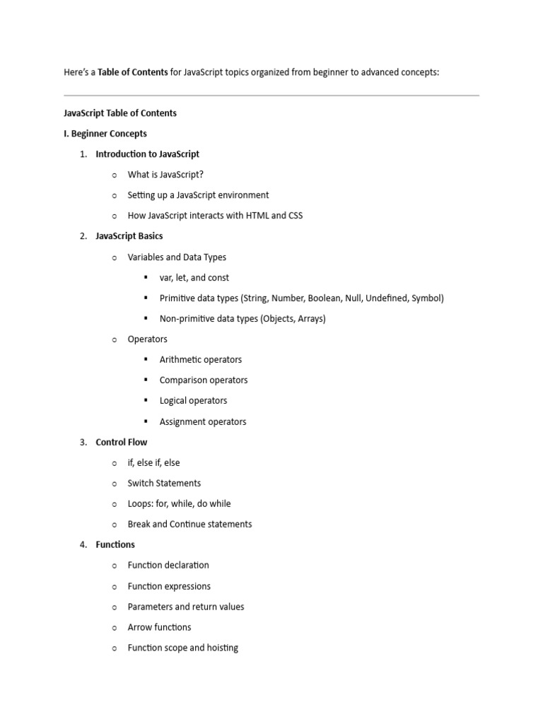Table of Contents For Frontend Languages | PDF | Html Element | Hyperlink
