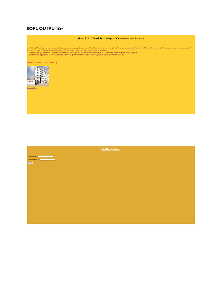 Sop1 To Sop5 Outputs (Aws - 1) | PDF