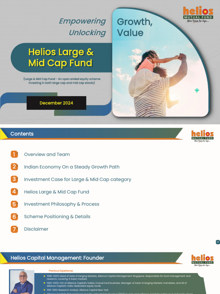 Helios Large Midcap Fund NFO (1) | PDF | Investing | Private Sector