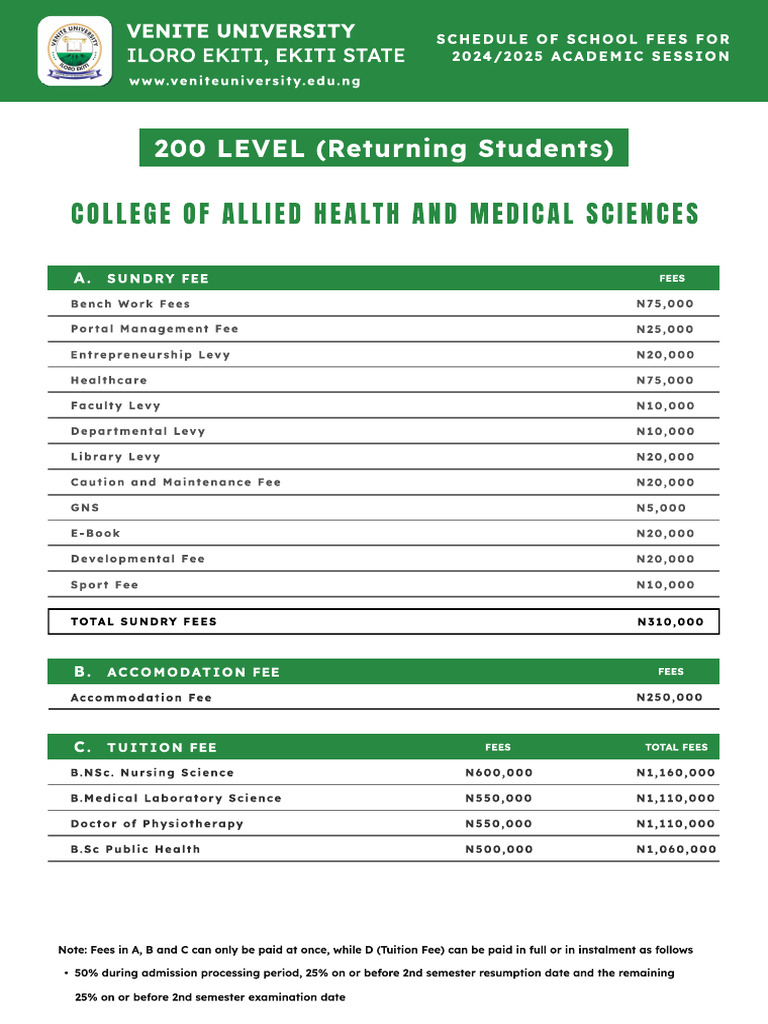 CAHMS Returning Student Fees | PDF | Health Care | Social Programs