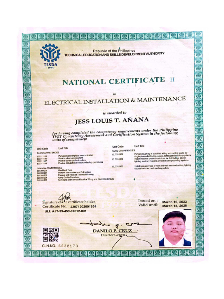 ELECTRICAL iNSTALLATION AND MAINTENANCE-NC II | PDF