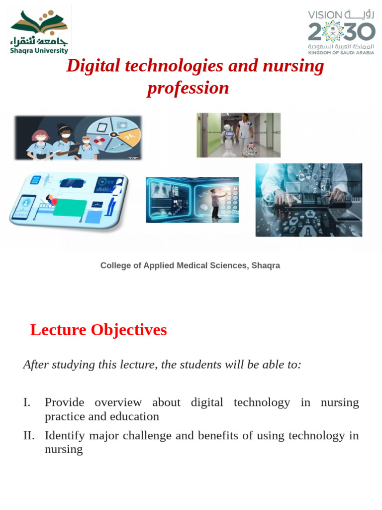 Digital Technology in Nursing Practice | PDF | Internet Of Things | Robot