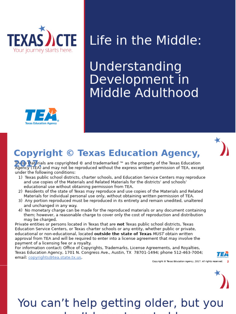 Understanding Development in Middle Adulthood | PDF | Intelligence | Behavioural Sciences