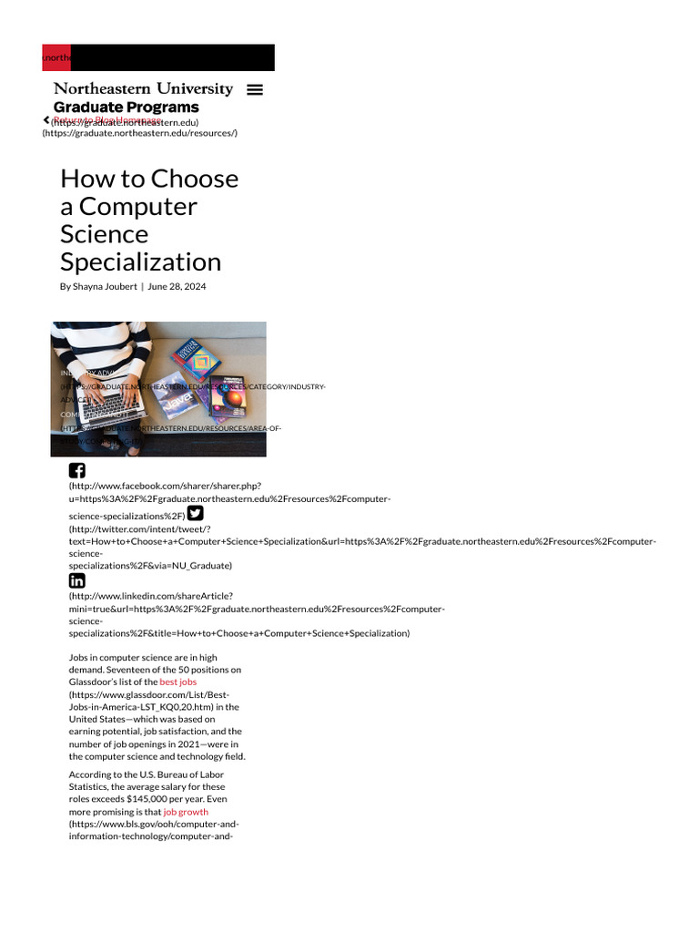 Computer Science Specialization Guide | PDF | Artificial Intelligence ...
