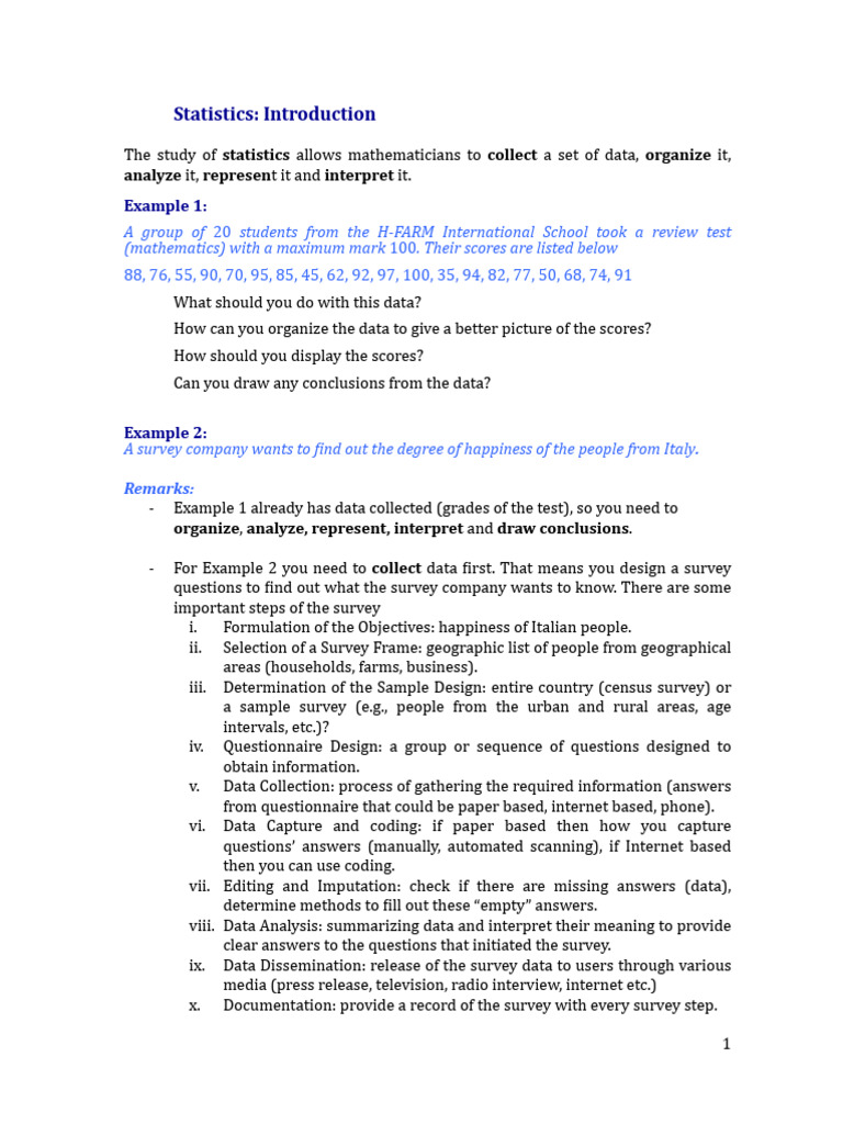 1 Intro Statistics Data Pdf Survey Methodology Sampling Statistics