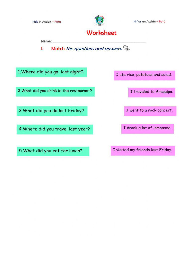 Worksheet 403111 | PDF