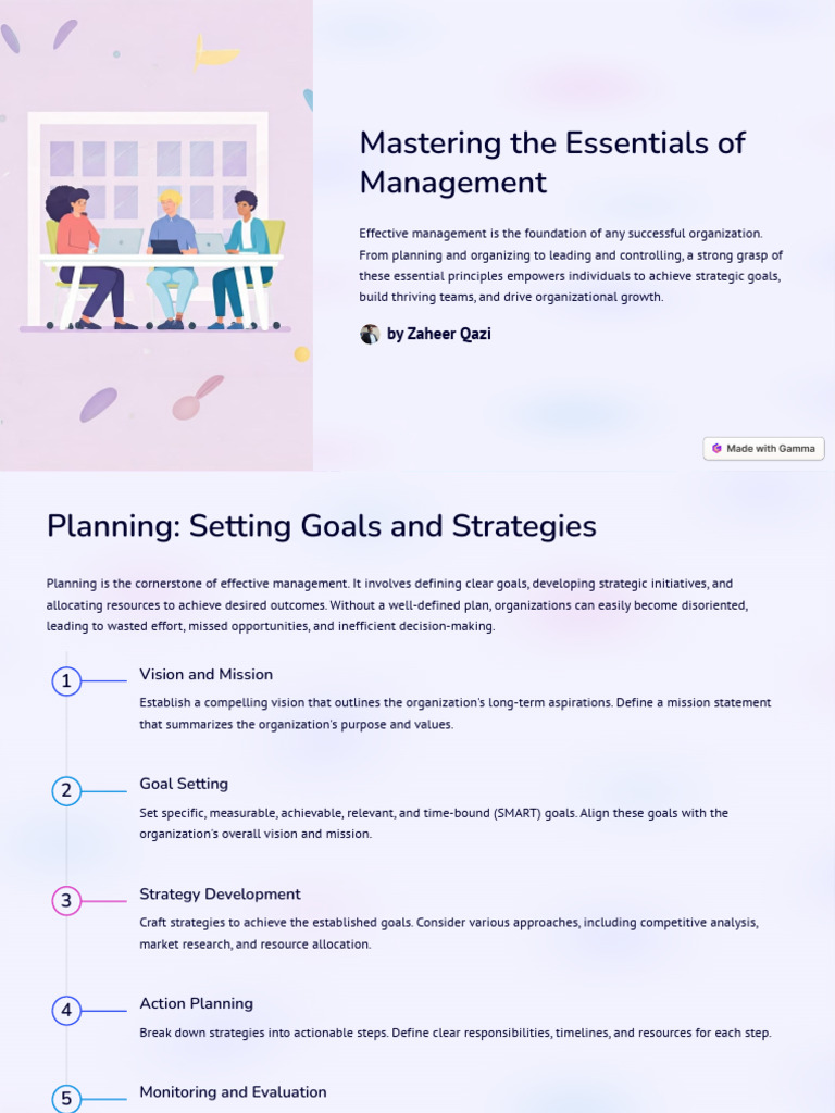 0 Mastering The Essentials of Management | PDF | Goal | Leadership