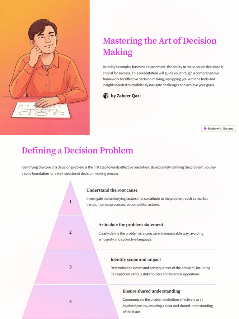 2 Mastering The Art of Decision Making | PDF | Design Thinking ...