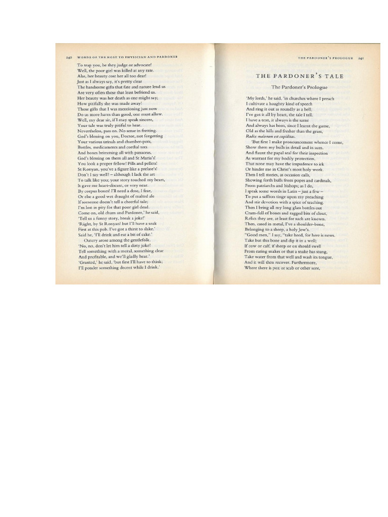 The_Pardoners_Tale_2nd_copy | PDF