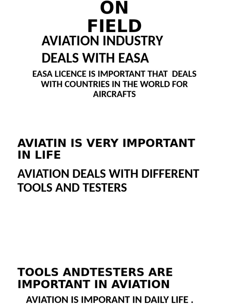 Importance of EASA License in Aviation | PDF
