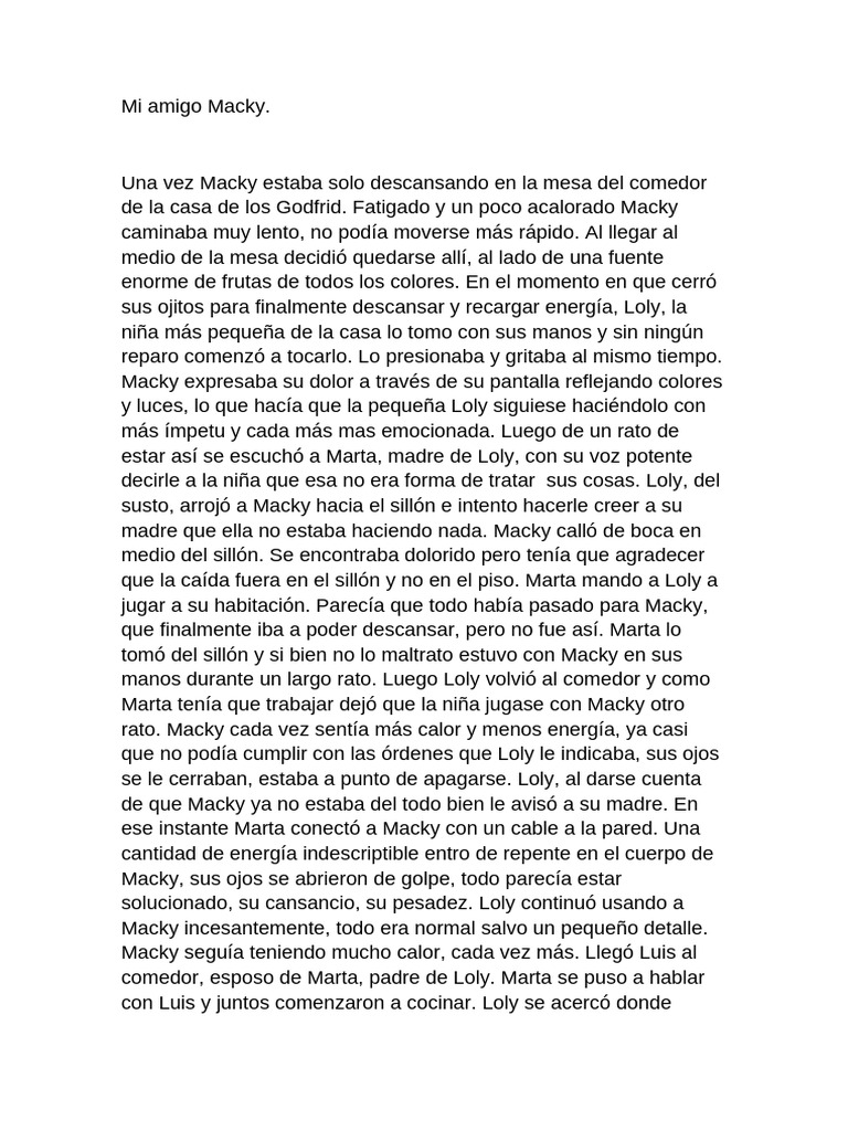 Mi Amigo Macky | PDF