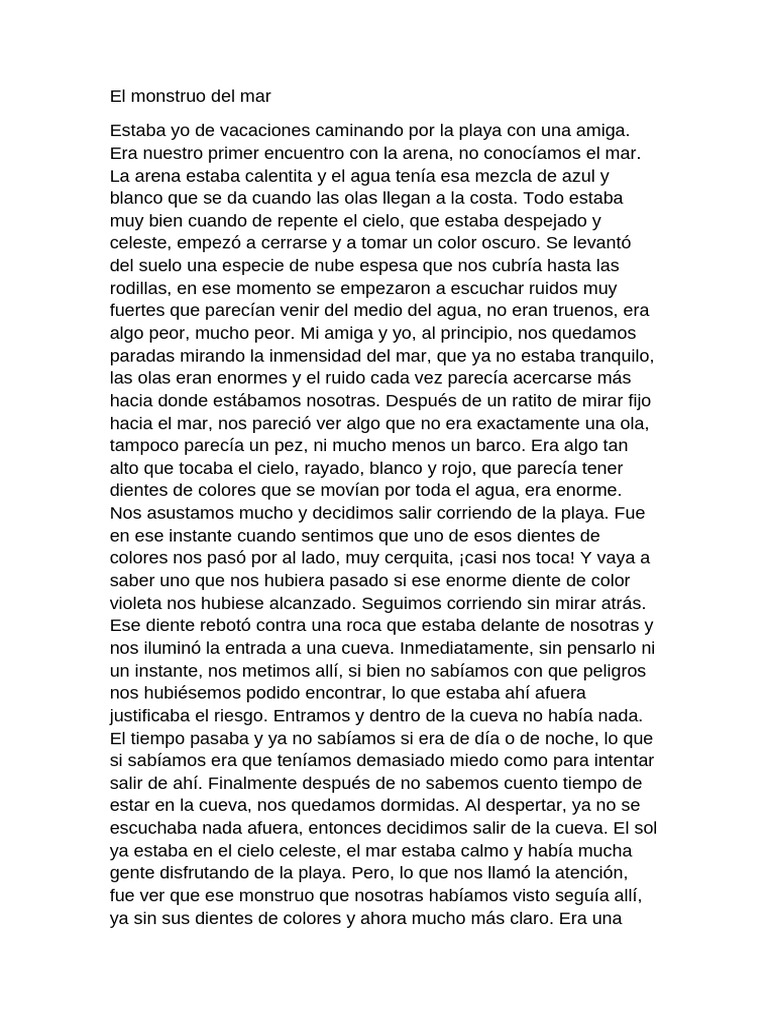 El monstruo del mar y el faro guía | PDF | Cielo | Color