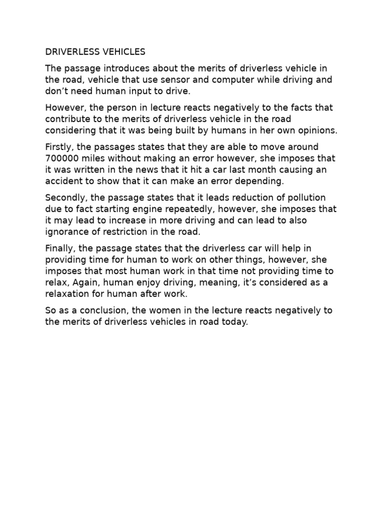 Driverless Vehicles | PDF