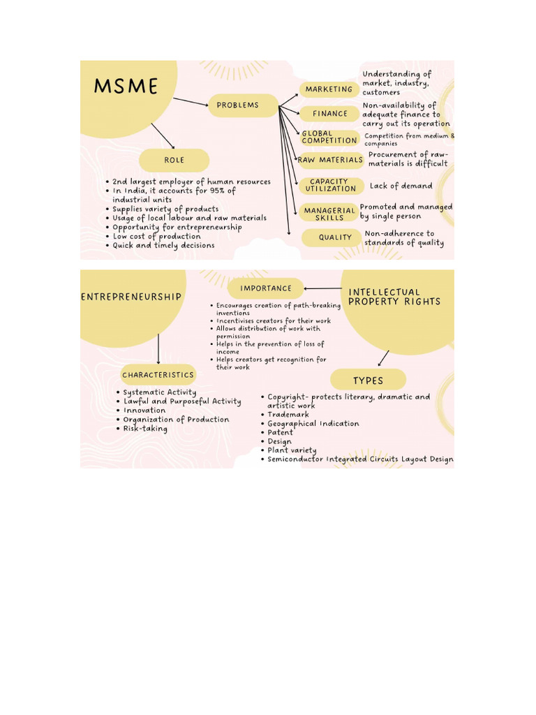 Mind Map CH 9 Small Business and Entrepreneurship | PDF