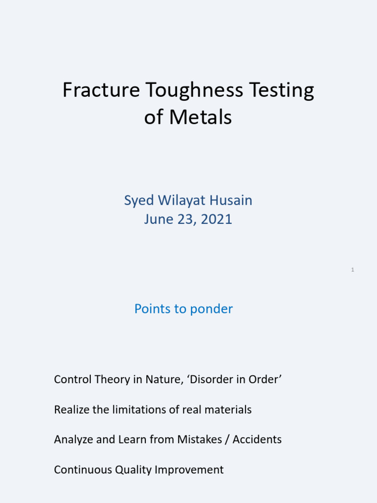 Fracture Toughness Testing DTA | PDF | Ductility | Fracture