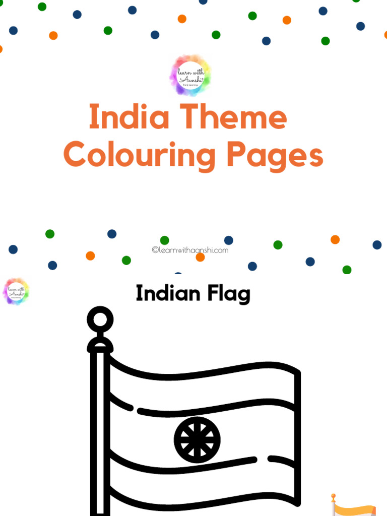 India National Symbols Coloring Pages | PDF