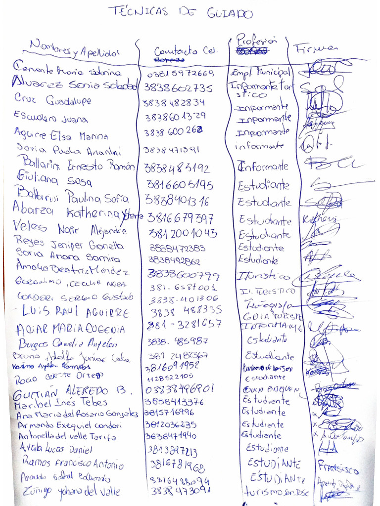 Asistencia Técnicas de Guiado | PDF