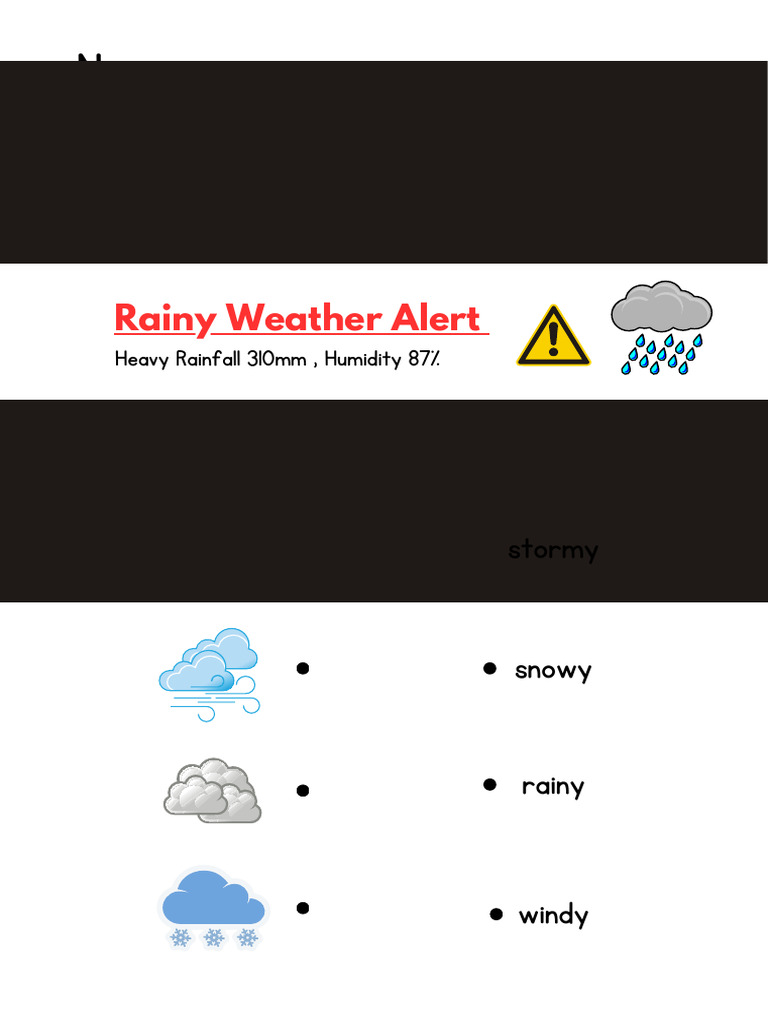 Blue Illustrative Weather Matching Worksheet | PDF