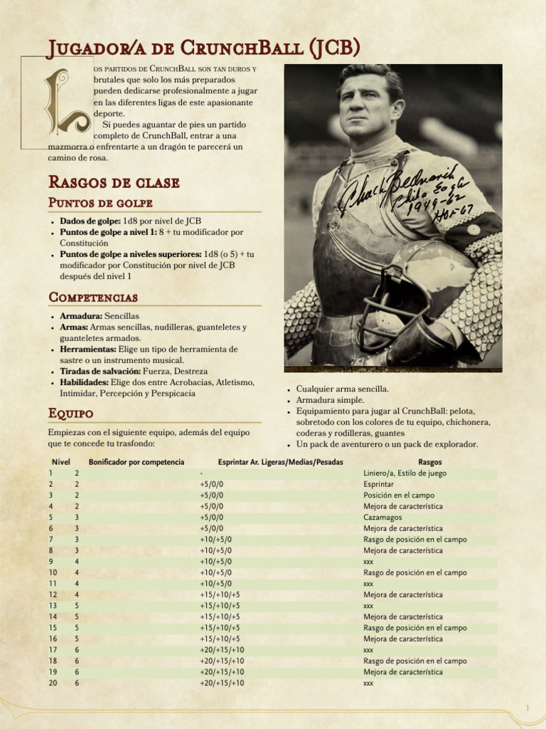 Jugadora Crunchball | PDF